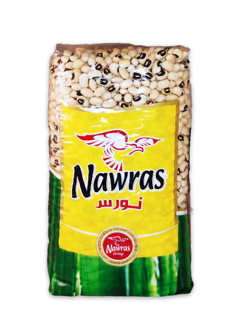 Nawras 900 gr svart öga bönor vit 1*10 – NawrasFoods