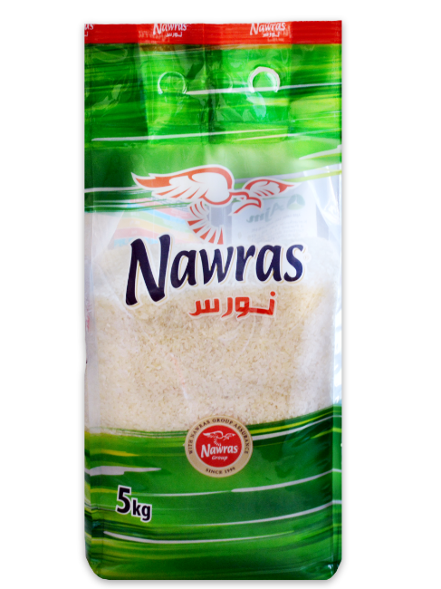 Nawras 5 kg USA calrose rund ris 1*4 – NawrasFoods