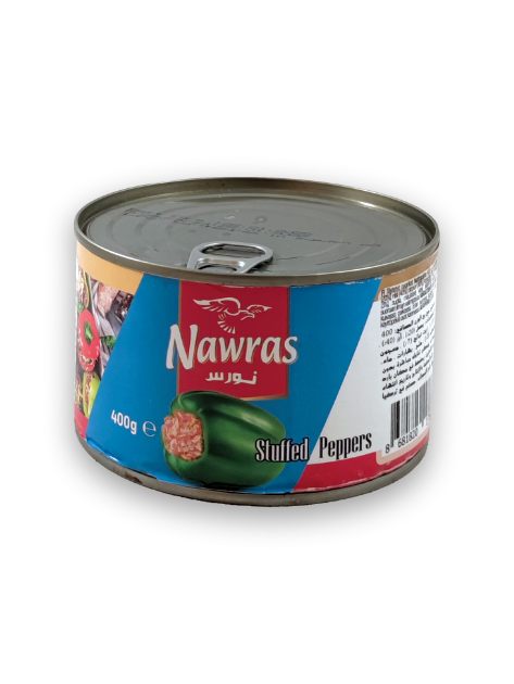 Nawras 400 gr paprika fyld med ris 1*24 – NawrasFoods